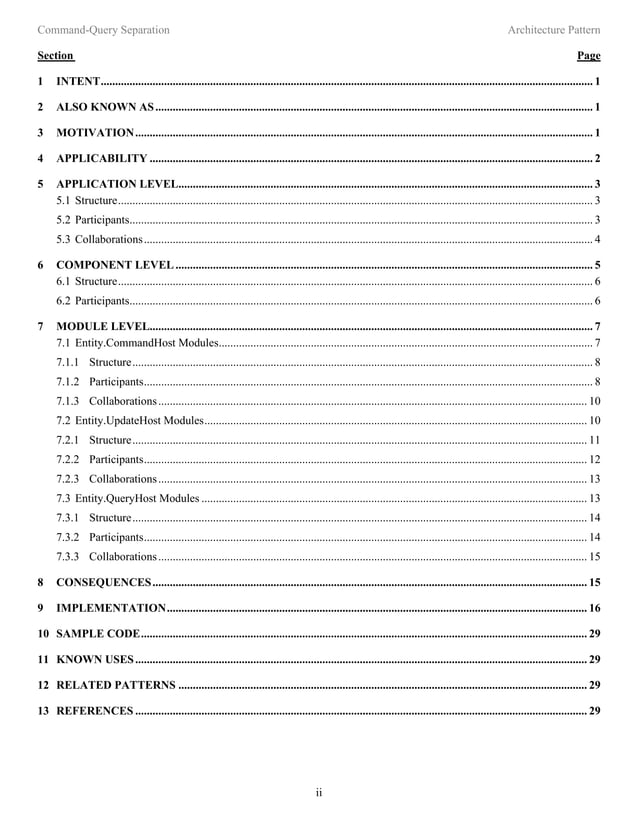 Command Query Separation: Architecture Pattern | PDF