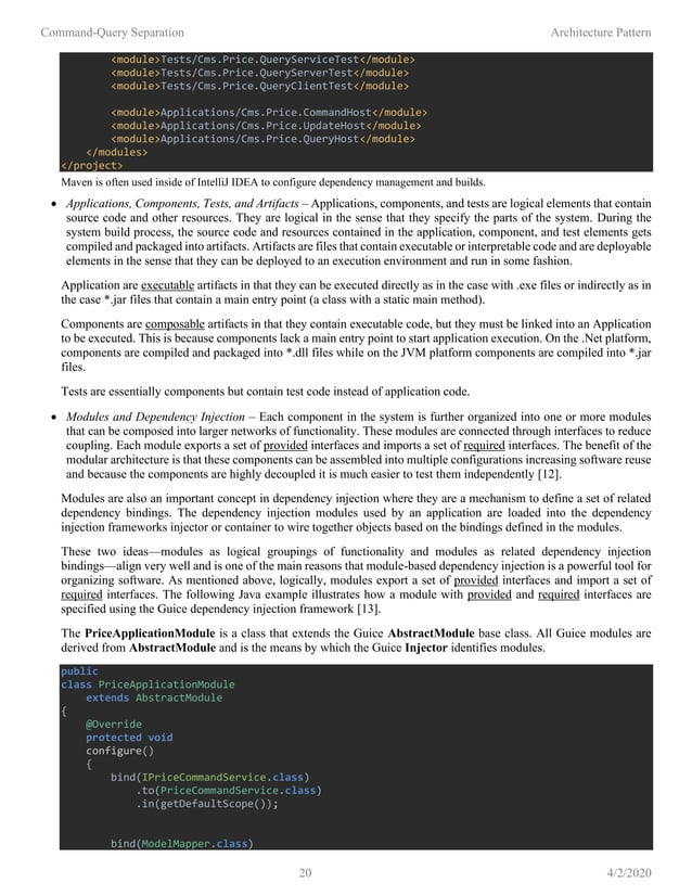 Command Query Separation: Architecture Pattern | PDF