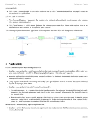 Command Query Separation: Architecture Pattern | PDF