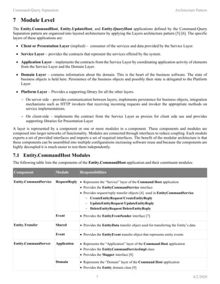 Command Query Separation: Architecture Pattern | PDF