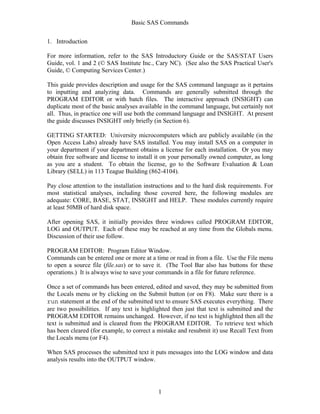 SAS Commands | PDF | Operating Systems | Computer Software and Applications