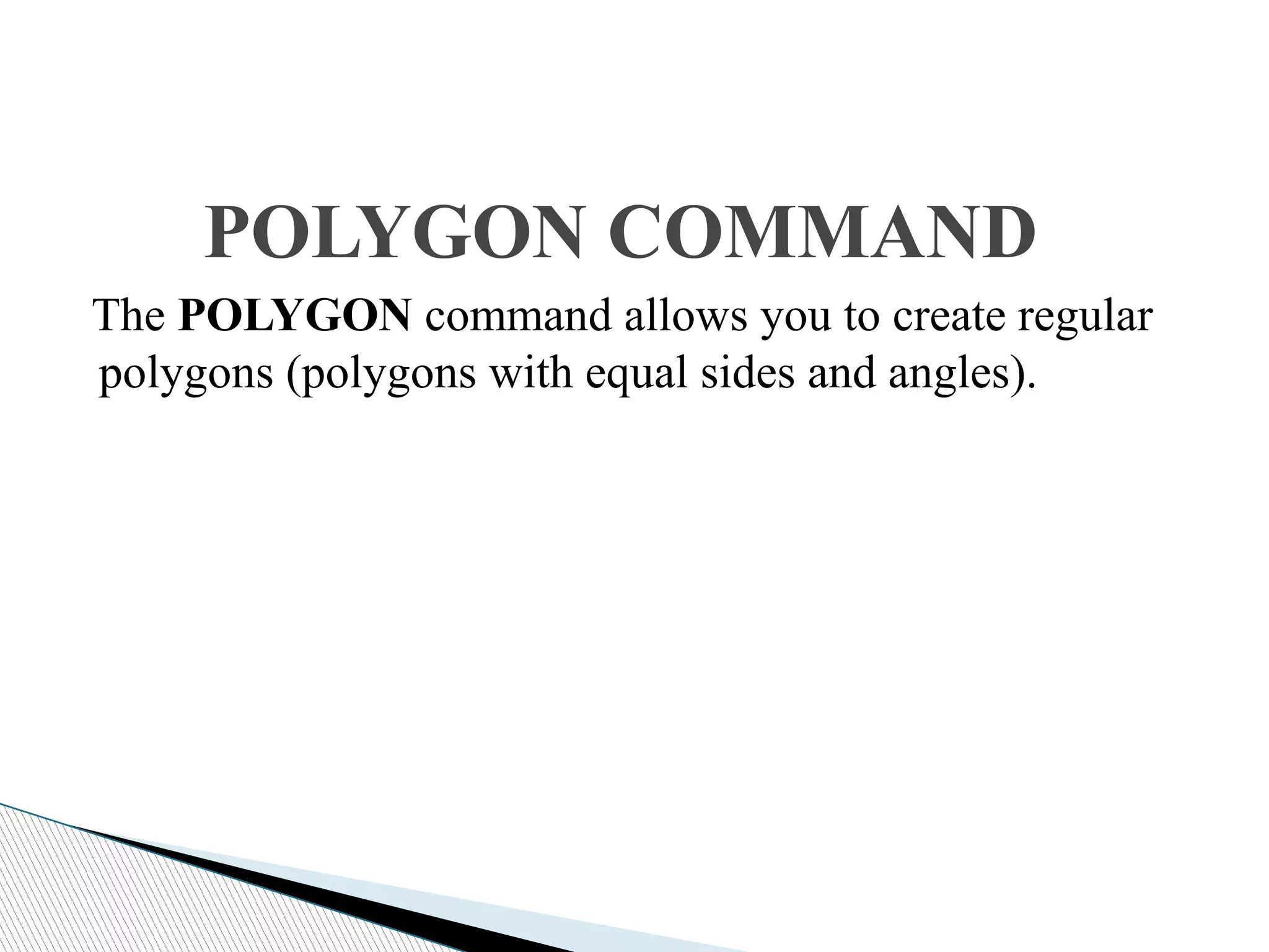 Commands in AutoCAD | PPT