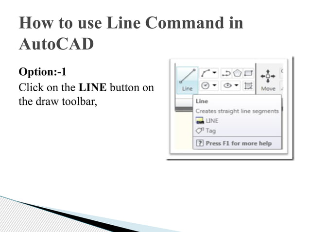 Commands in AutoCAD