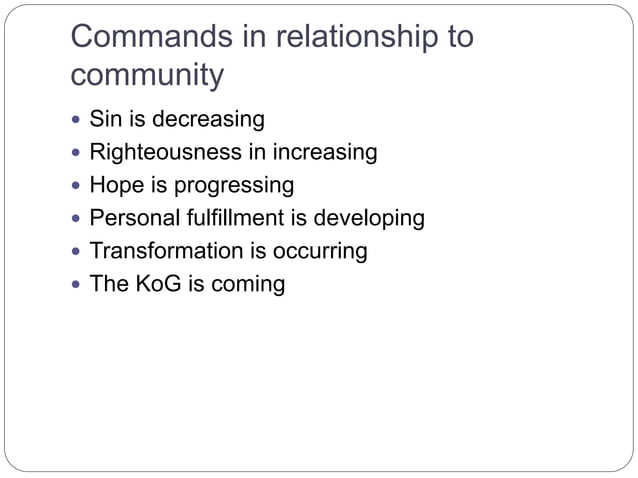 Commands of jesus christ | PPTX