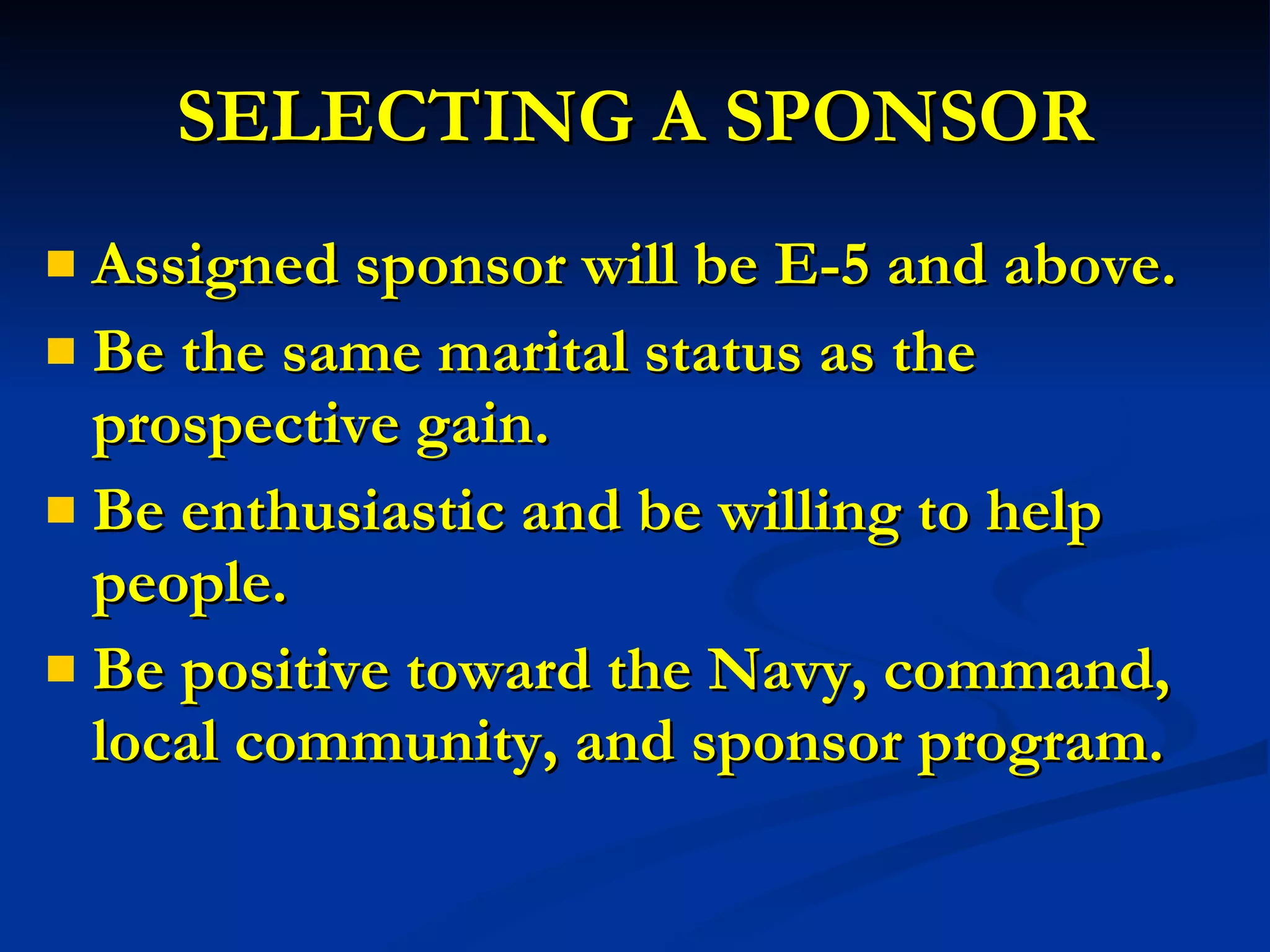 Command sponsor program1 | PPT