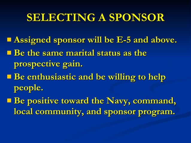 Command sponsor program1 | PPT