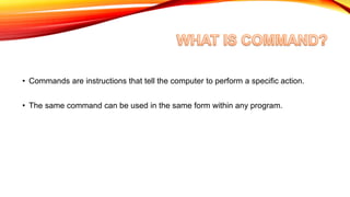 Command & statement | PPTX