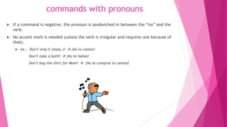 Commands with pronouns | PPTX