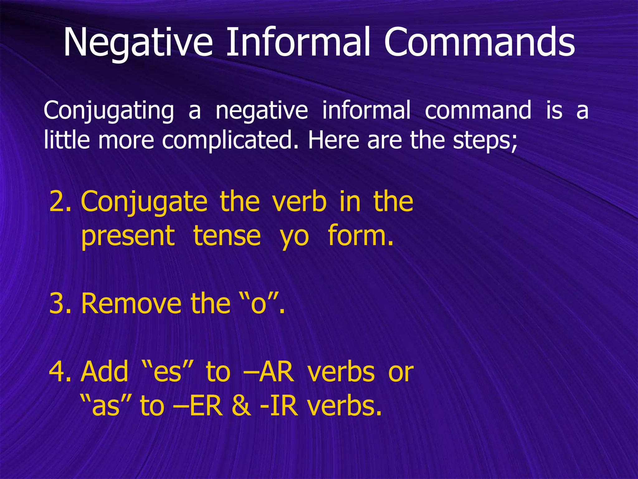 Commands with pronouns explanation | PPS