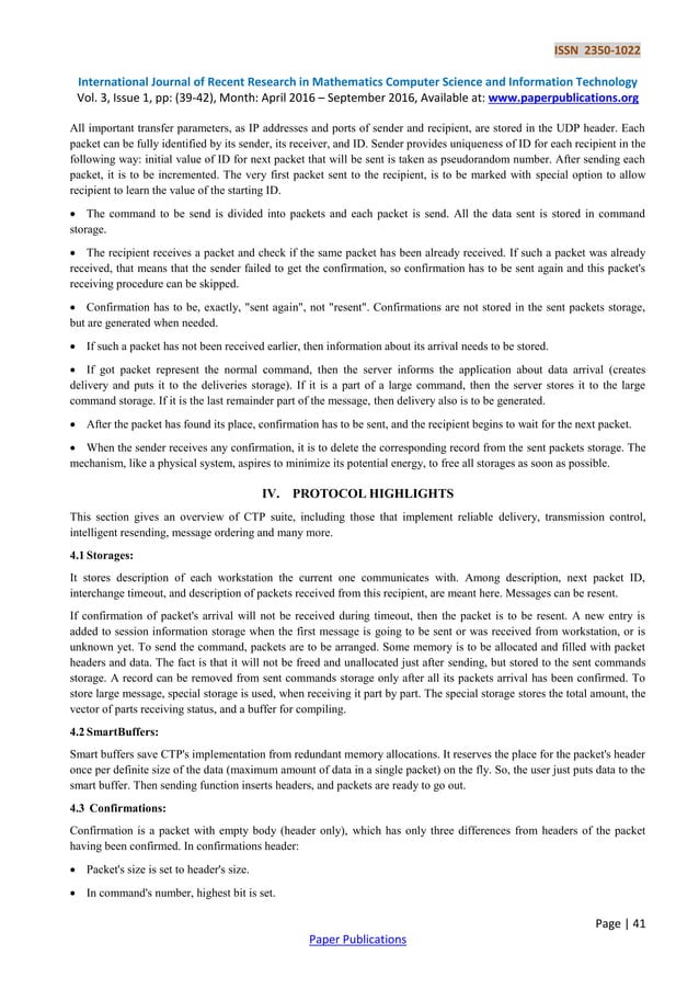 Command Transfer Protocol (CTP) for Distributed or Parallel Computation ...