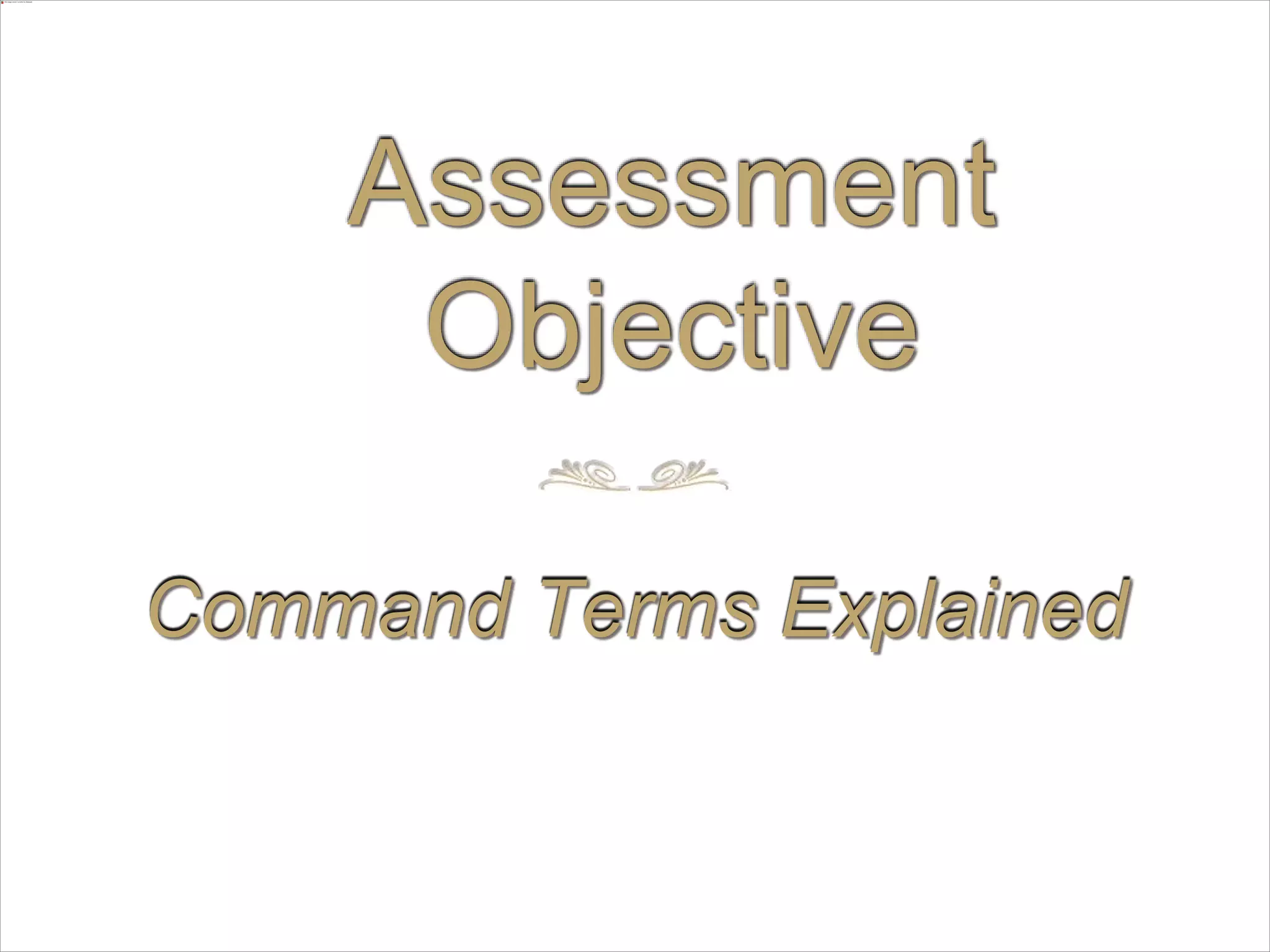 Command words | PPTX