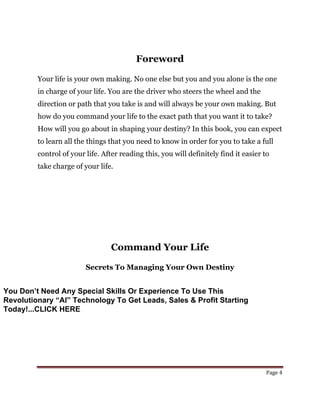 Command your life | PDF