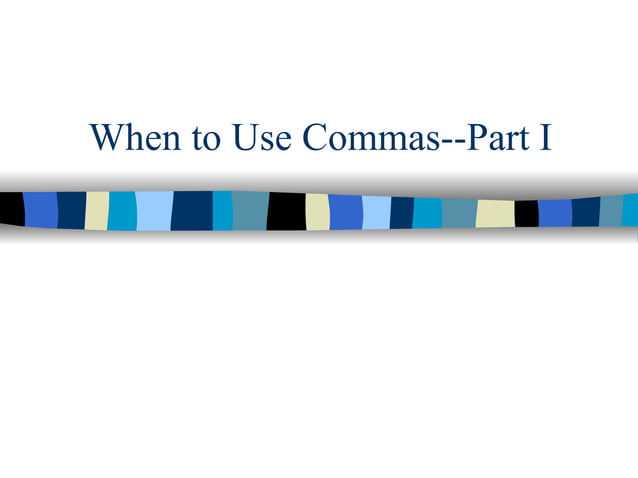 Comma notes 1 powerpoint | PPT
