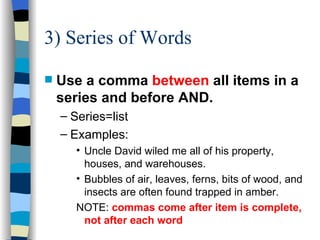 Comma notes 1 powerpoint | PPT