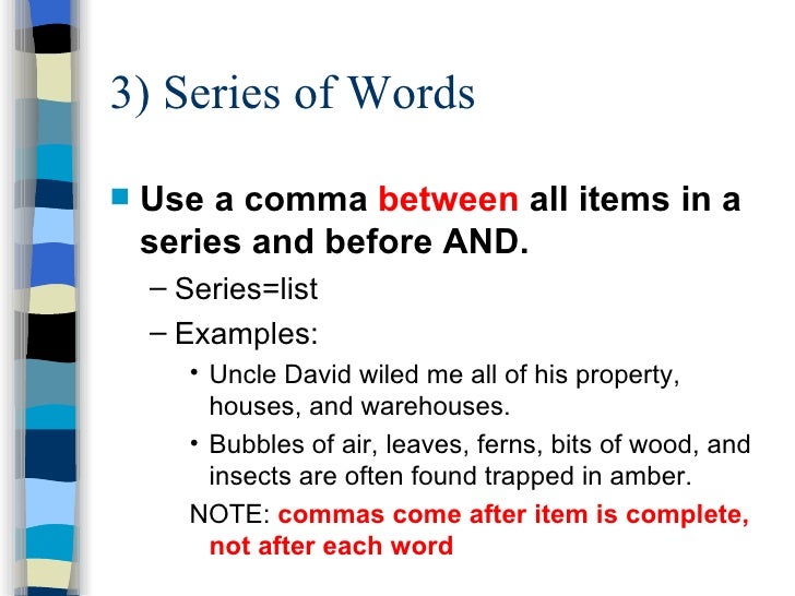 Comma notes 1 powerpoint