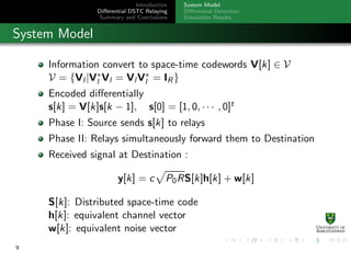 Multiple-Symbol Differential Detection for Distributed Space-Time Coding | PPT