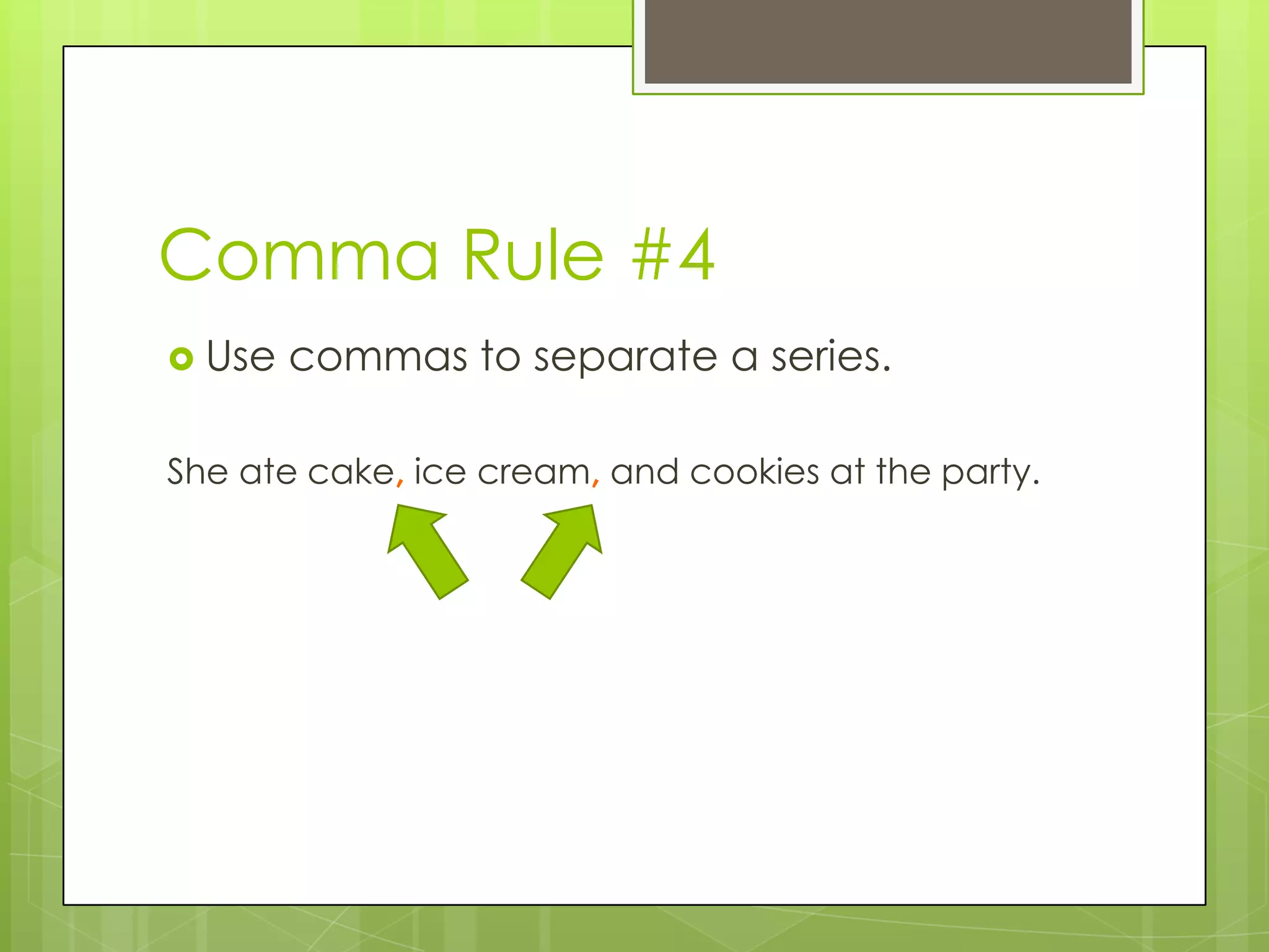 Comma Powerpoint | PPTX