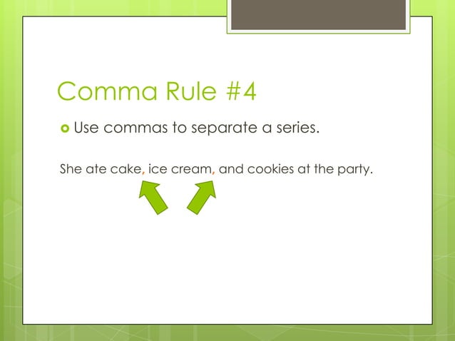 Comma Powerpoint | PPTX | Style & Fashion
