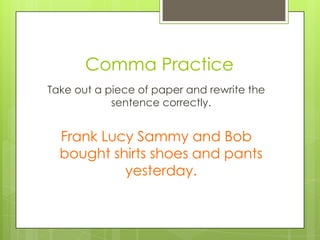 Comma Powerpoint | PPTX