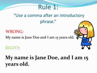 Comma powerpoint | PPTX