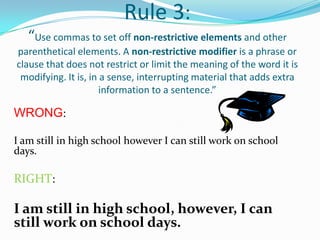 Comma powerpoint | PPTX