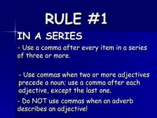 comma_powerpoint for students and teachers | PPT