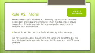 Comma rules | PPTX