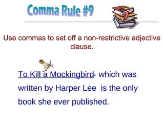 Comma rules | PPT