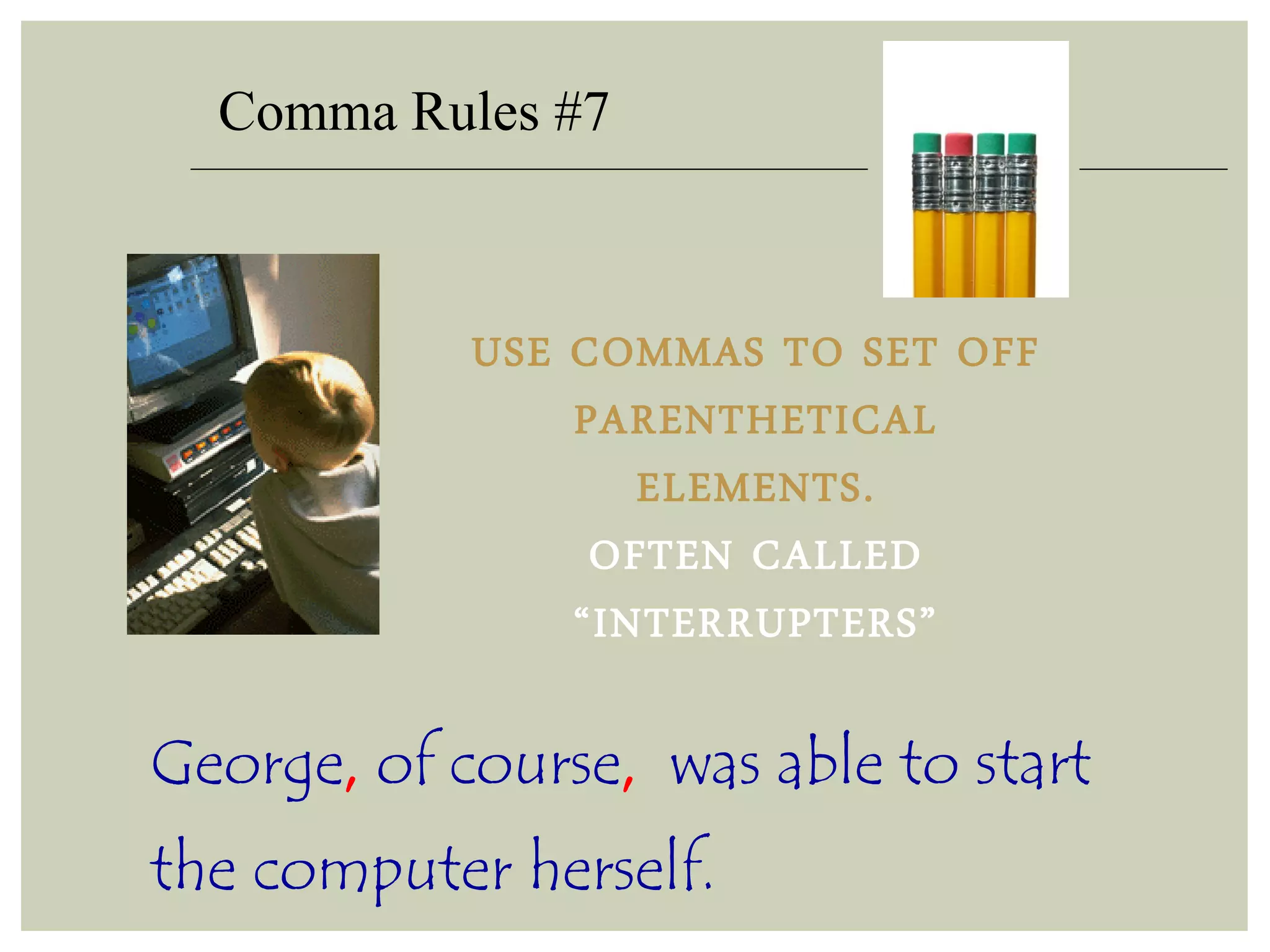 Comma rules | PDF