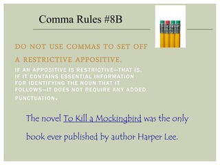 Comma rules | PDF
