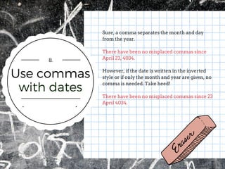 12 Comma Rules for the Comma Obsessed | PDF