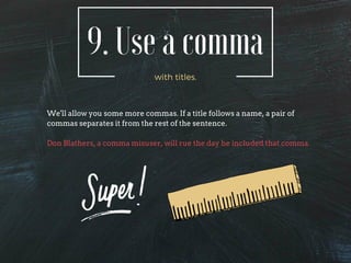 12 Comma Rules for the Comma Obsessed | PDF