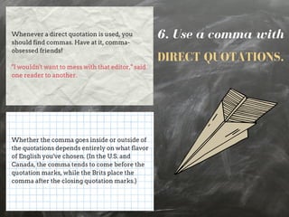 12 Comma Rules for the Comma Obsessed | PDF