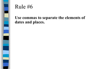 Commas | PPT