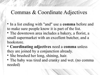 Commas | PPT