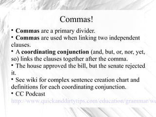 Commas | PPT