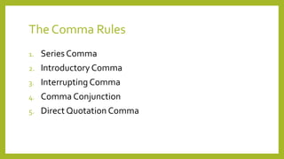 Commas | PPTX