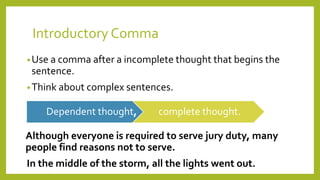 Commas | PPT