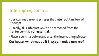 Commas | PPT