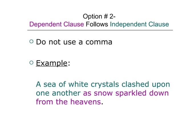 Commas dependent-clauses_power_point[3] | PPT