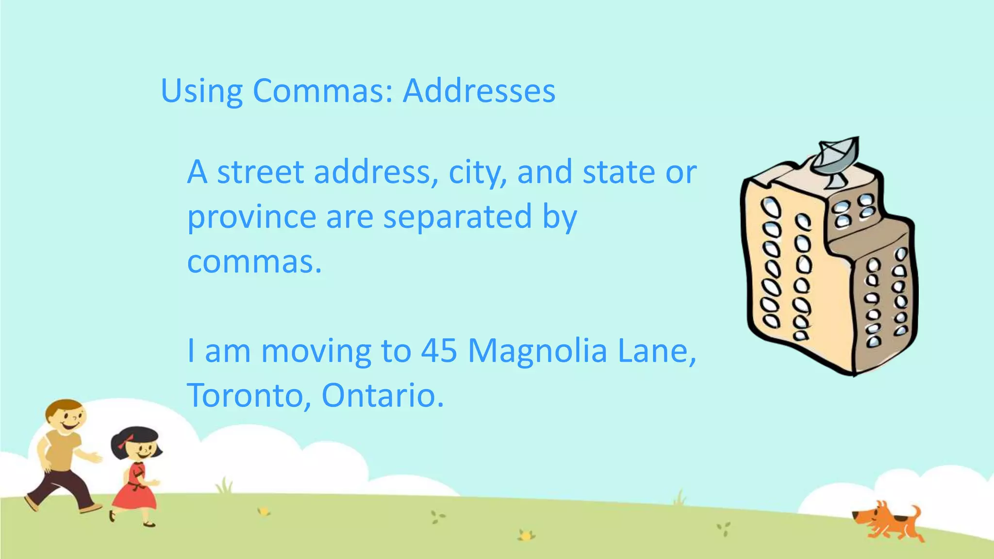 The Comma: How and When to Use It | PPTX