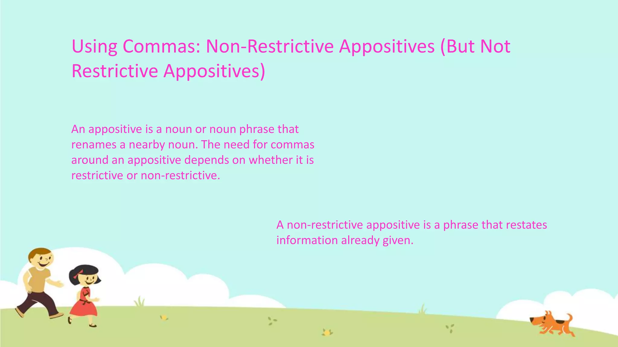 The Comma: How and When to Use It | PPTX