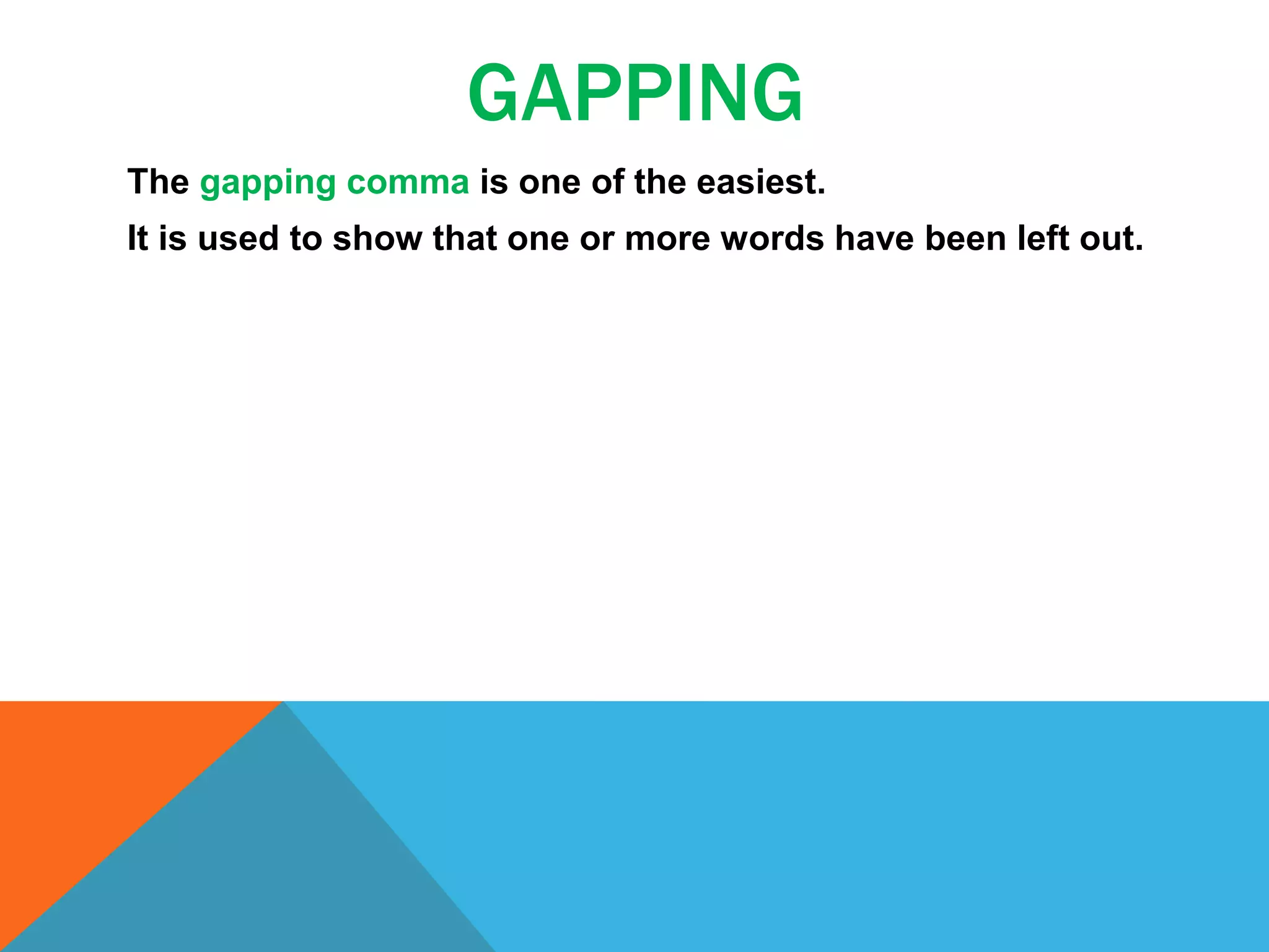 Commas when to use them | PPTX