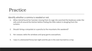 Commas before conjunctions | PPTX