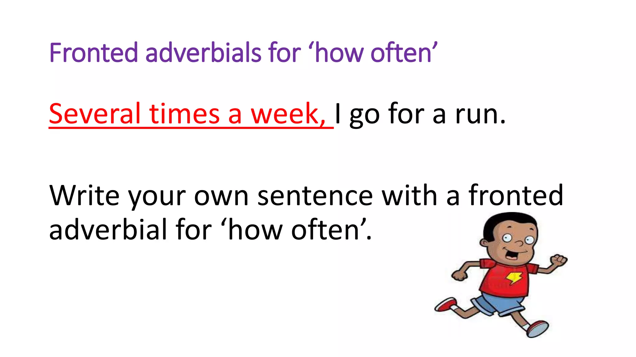 Commas for fronted adverbials | PPTX