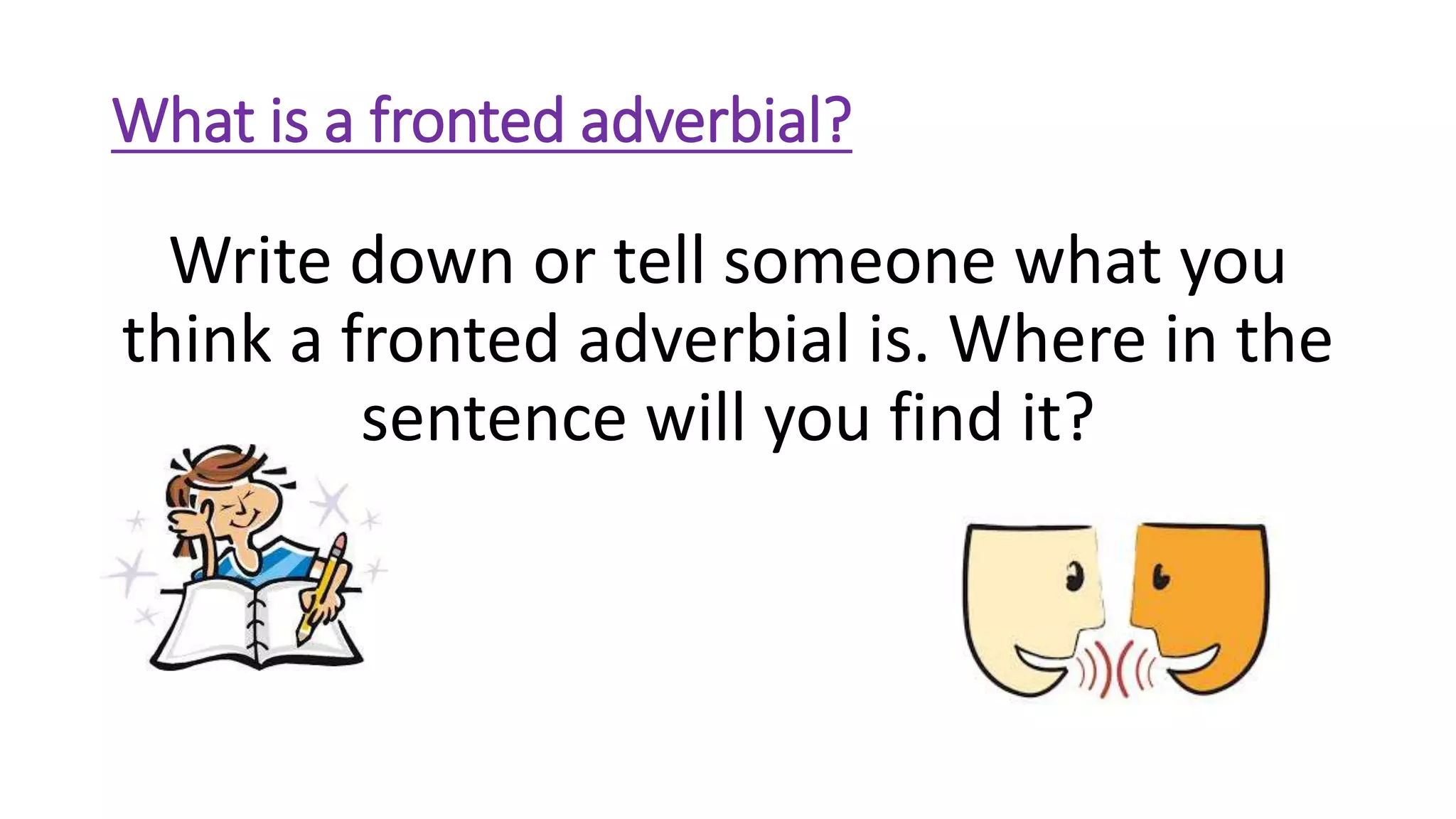 Commas for fronted adverbials | PPTX