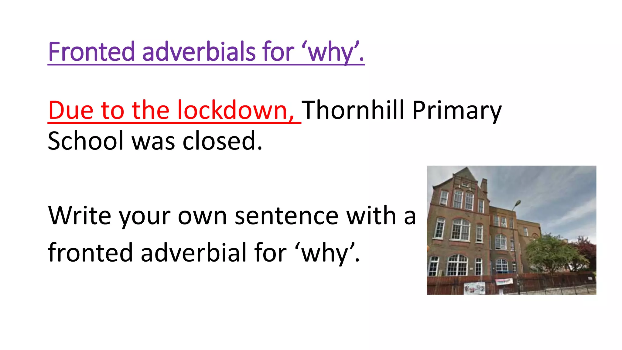 Commas for fronted adverbials | PPTX