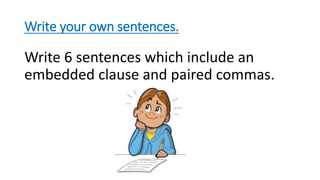 Commas for parenthesis | PPTX