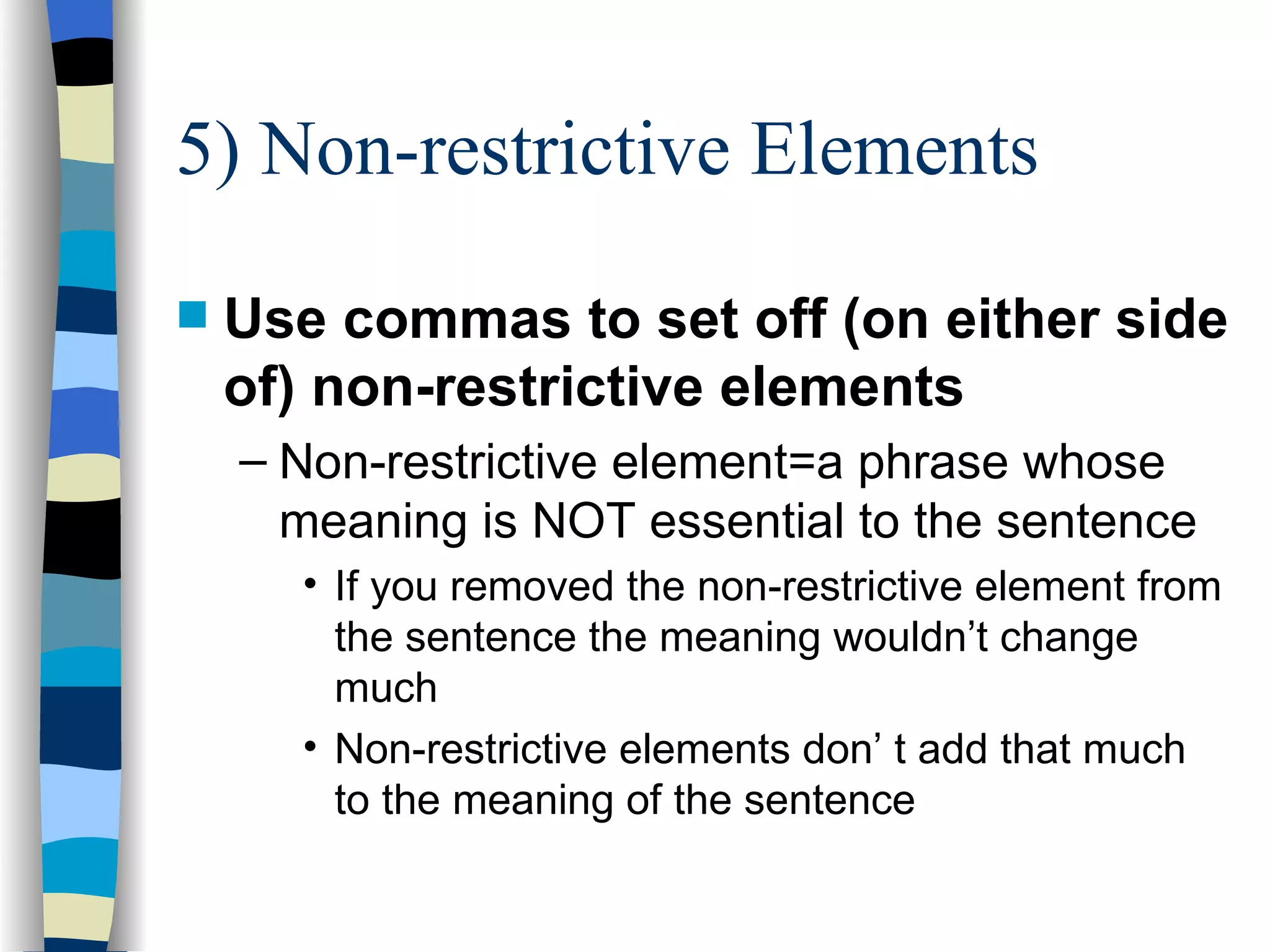 Commas notes2 powerpoint | PPT