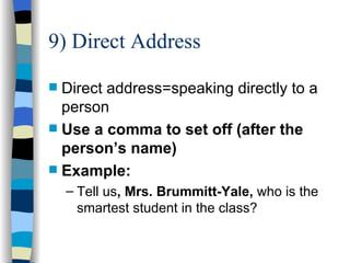 Commas notes 3 powerpoint | PPT